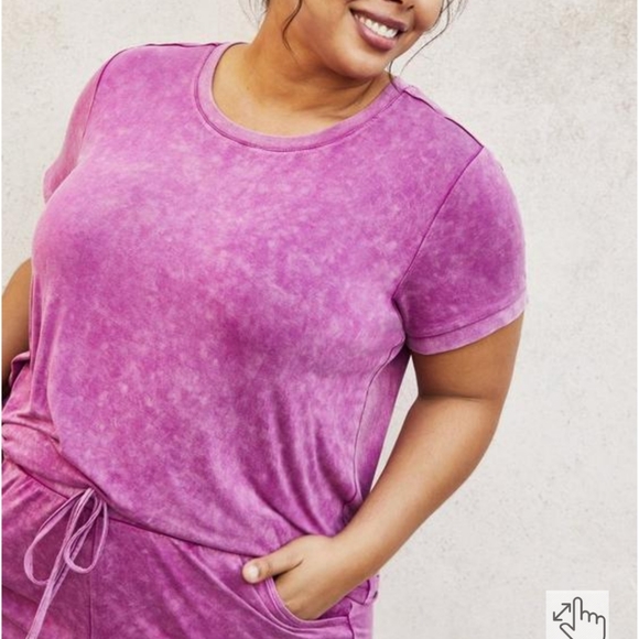 torrid | Tops | Torrid 5 Super Soft Dark Purple Relax Lounge | Poshmark